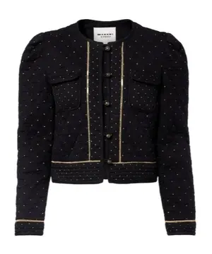 Isabel Marant Étoile Minimalist Cropped Casual Jacket - Black