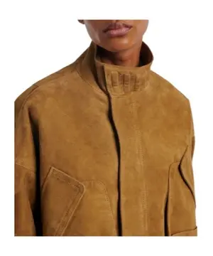 Attico Soft Suede Flight Jacket