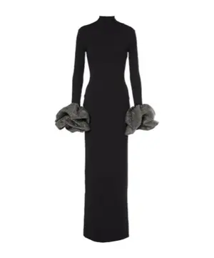 Solace Viviana Embellished Gown - Black