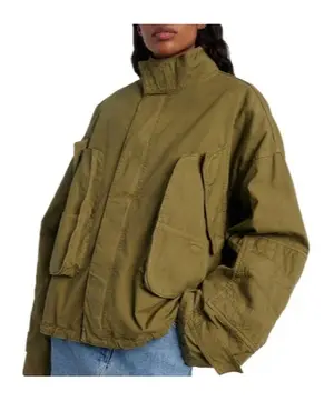 Attico Casual Stand-up Collar Jacket