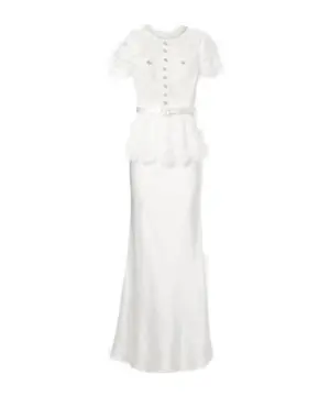 SELF-PORTRAIT Versatile And Simple Evening Dress - White