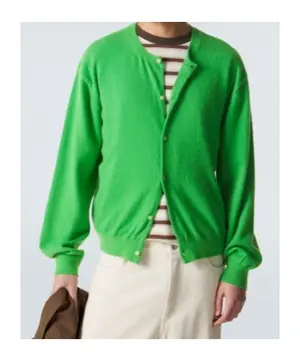 Auralee Cashmere And Cotton Cardigan