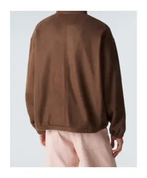 Auralee Silk Fleece Half-zip Sweater