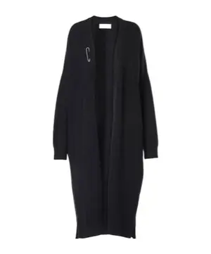 Extreme Cashmere Long Knit Cardigan - Black