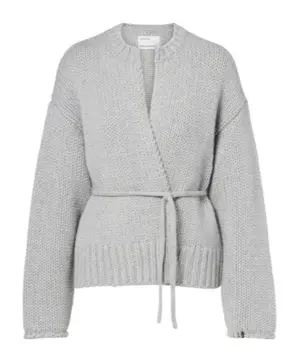 Extreme Cashmere Ginza Cashmere Wrap Cardigan - Gray