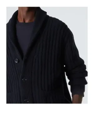 ALLUDE Ribbed-knit Wool And Cashmere Cardigan