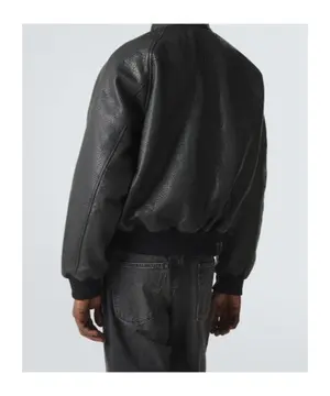 Studio Nicholson Over Leather Bomber Jacket