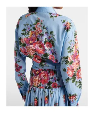 Dolce & Gabbana Floral Cotton Poplin Shirt