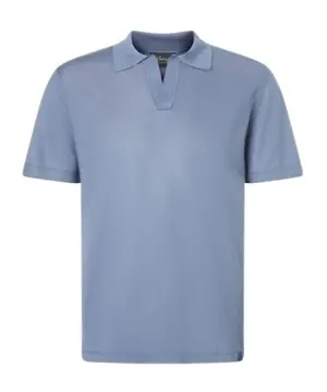Brioni Minimalist V-neck Polo Shirt