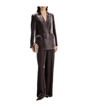 BLAZÉ MILANO Double-breasted Velvet Blazer