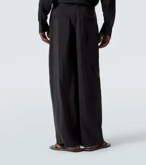 LEMAIRE Silk-blend Straight Pants