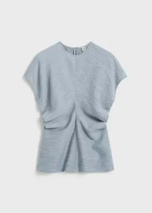 TOTEME Slouch Waist Crinkled Top