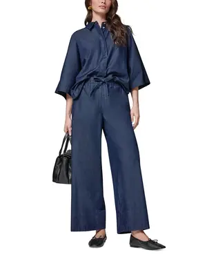 Donna Karan New York Relaxed Cotton Beach Pull-on Pants