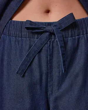 Donna Karan New York Relaxed Cotton Beach Pull-on Pants