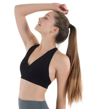 BRABAR Hug Strappy Halter Sports Bralette - Black