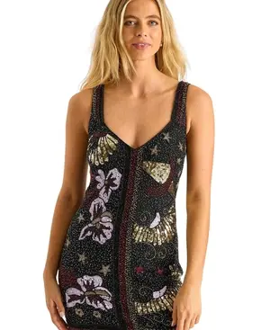 Nasty Gal Celestial Beaded Mini Dress