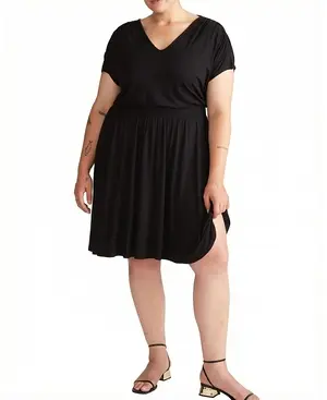 Universal Standard Minetta Liquid Jersey Dress - Black