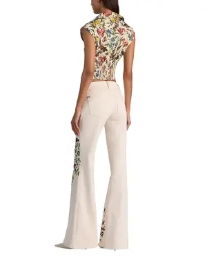 Alice + Olivia Emryn Low Rise Flare Jeans