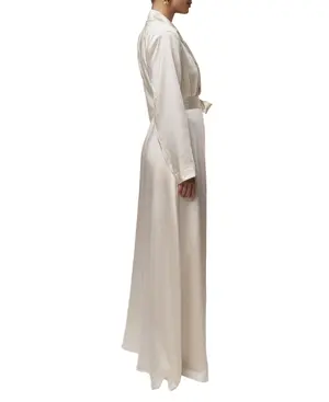 JLUXLABEL Satin Embrace Maxi Dress - Ivory