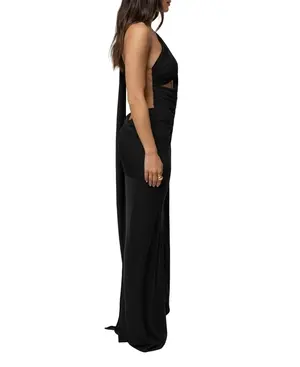 JLUXLABEL Empress Of Hearts Maxi Gown - Black
