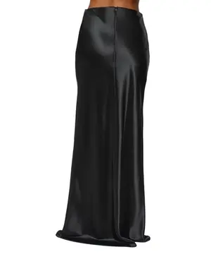 JLUXLABEL Tradition Satin Maxi Skirt