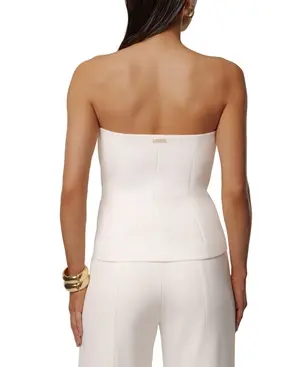 JLUXLABEL Button Front Vest - Ivory