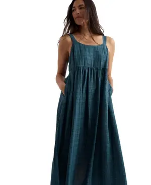 SEASALT CORNWALL Empire Gathered Midi Dress