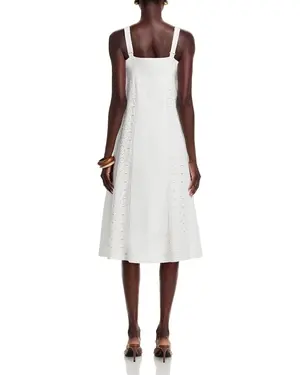 DOLCE CABO Linen Cotton Sleeveless Midi Dress