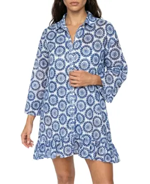 HERMOZA Betty Flounce Sleeve Dress Cover-up