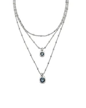 UNODE50 Layered Crystal Necklace