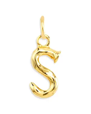 UNODE50 18k -plated Letter Charm - S