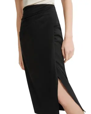 Marella Draped Wool Blend Skirt