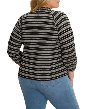 NIC+ZOE Dashing Stripe Knit Top