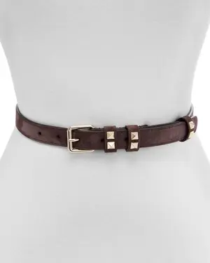 Valentino Garavani Rockstud Suede Belt