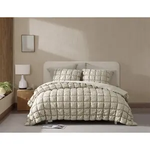 SUNDAY CITIZEN Silky Puff Sham Set, Standard - Sandstone