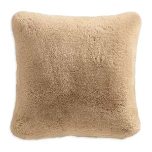 SUNDAY CITIZEN Faux Fur Throw Pillow, 20 X 20 - Tan