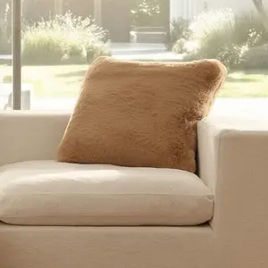 SUNDAY CITIZEN Faux Fur Throw Pillow, 20 X 20 - Tan