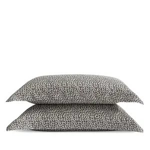 SUNDAY CITIZEN Silky Sham Set, King - Leopard Print