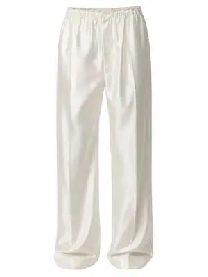Carven High-waisted Relaxed Fit Cotton Silk Pants