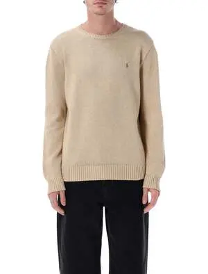 Polo Ralph Lauren Classic Cotton Pony Jumper - Dune