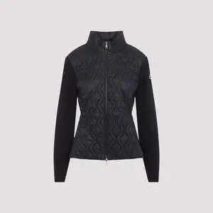 Moncler Quilted Cardigan With Crystal-detail Finish