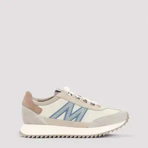 Moncler Moncler Leather Sneakers Brown