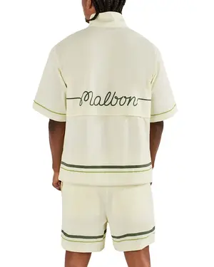 MALBON Playa 5.4" Stripe Shorts