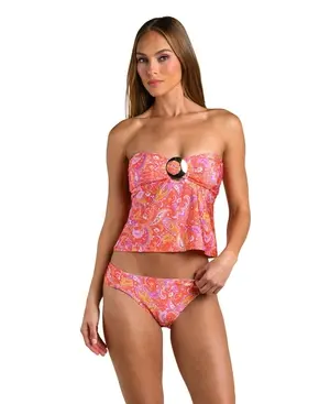 SUNSHINE 79 Paisley Print Tankini With Ring Detail