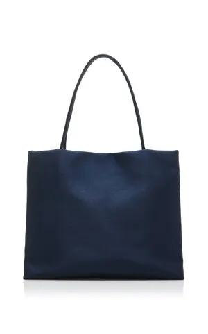 THE ROW Cecily Silk Tote Bag - Navy