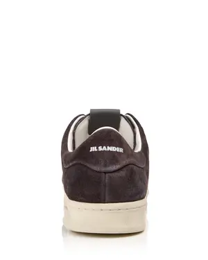 JIL SANDER Leather Lace-up Sneakers - Magnet