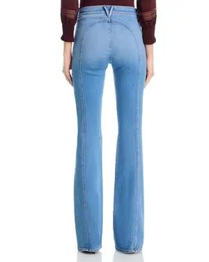 Veronica Beard Beverly High Rise Skinny Flare Leg Jeans - Sneak Peek