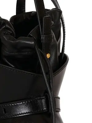 Balmain Shuffle Mini Leather Shoulder Bag