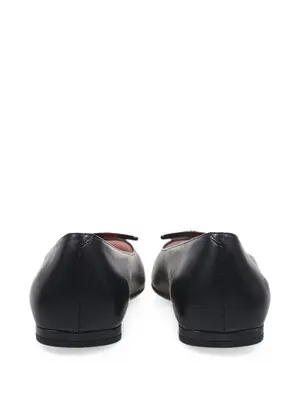 ROGER VIVIER Gommettine Leather Ballerina Flats
