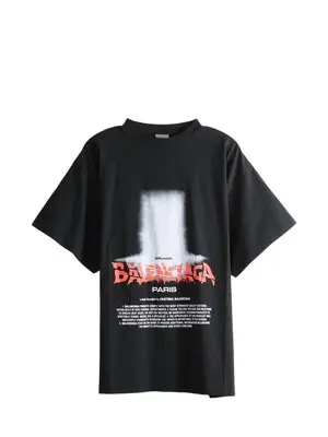 Balenciaga Printed T-shirt - Black